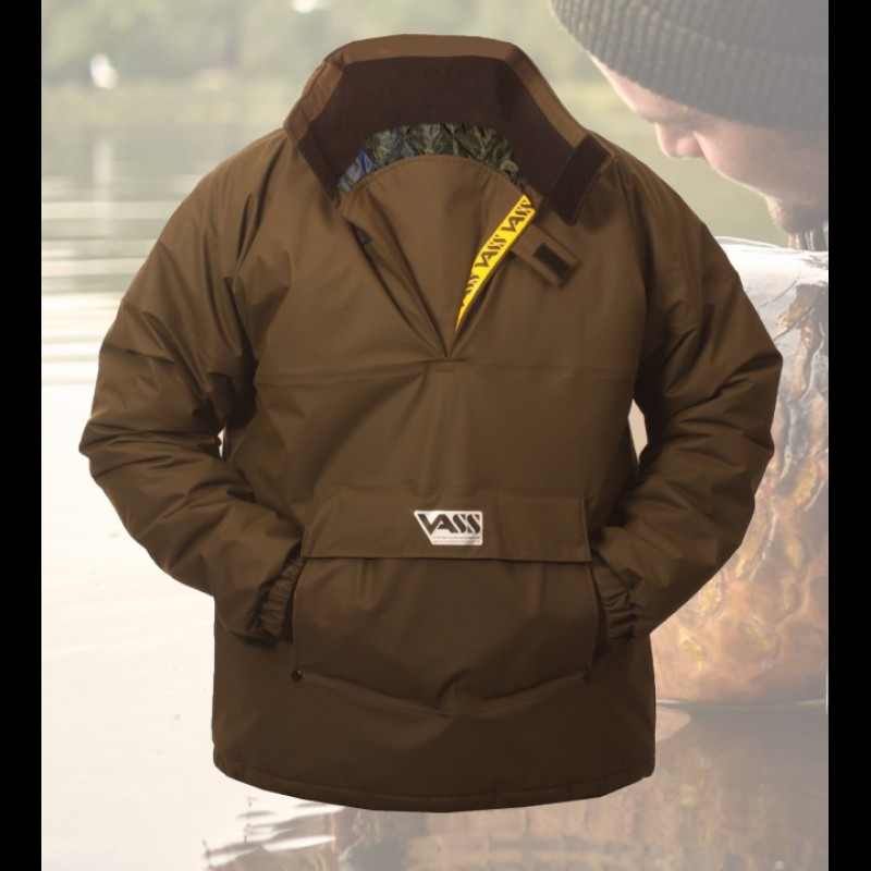 Team Vass 175 Winter Lined Waterproof Smock - Khaki