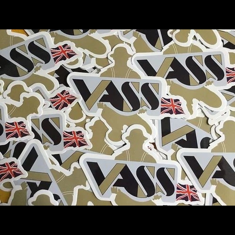 Vass Tackle Box Sticker - Comes in a Pair - Great for Tackle Box